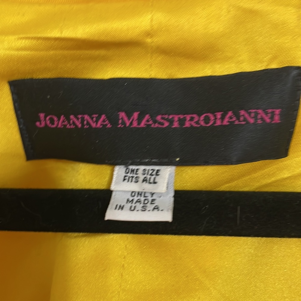 Joanna Mastroianni Satin Evening Wrap Jacket Sz Os - Gem